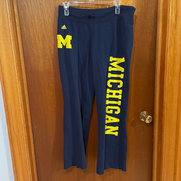 adidas | Pants & Jumpsuits | University Of Michigan Low Rise Adidas ...